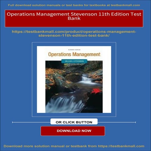 Get Operations Management Stevenson 11th Edition Test Bank free all ...