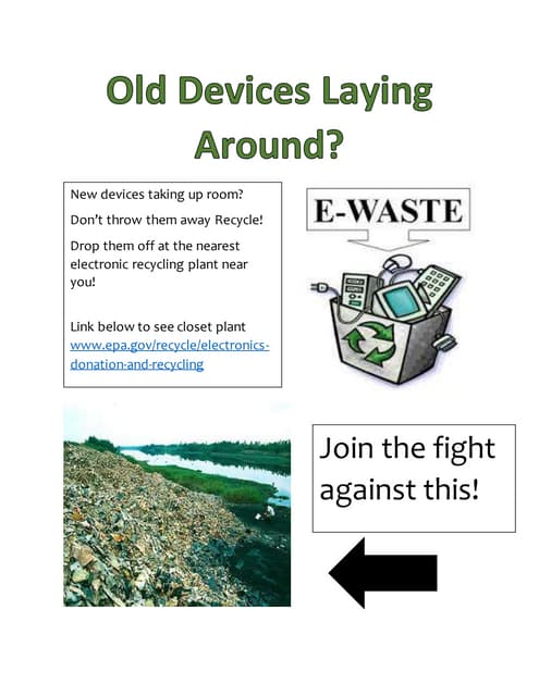 e waste flyer | PDF