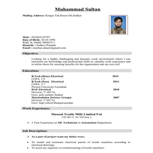 sultan cv | DOC