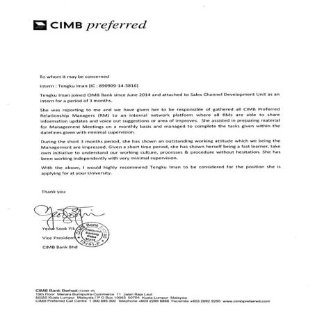 Reference Letter | PDF