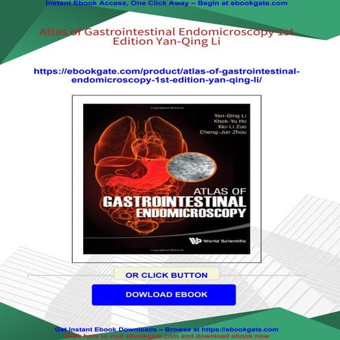 Atlas of Gastrointestinal Endomicroscopy 1st Edition Yan-Qing Li | PDF