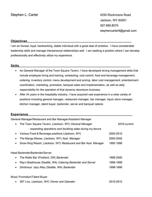 Dan's Updated Resume | PDF