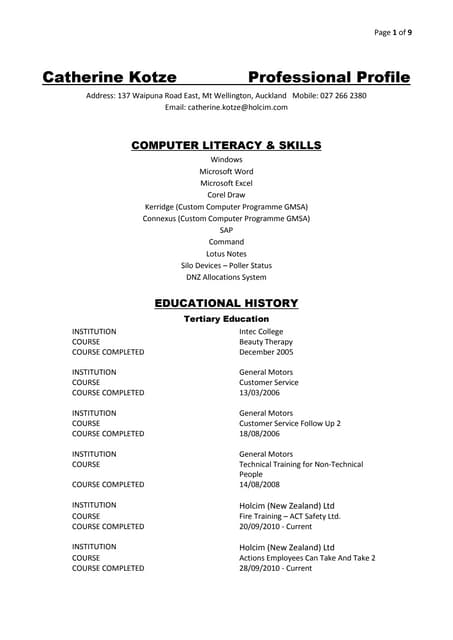 Resume 2 | DOCX | Logistics and Transportation Industry | Industries