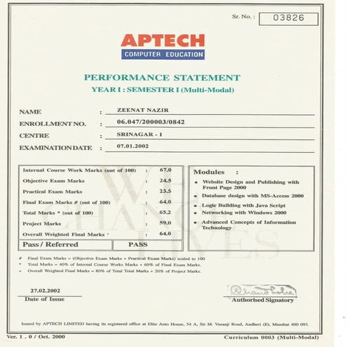 aptech | PDF