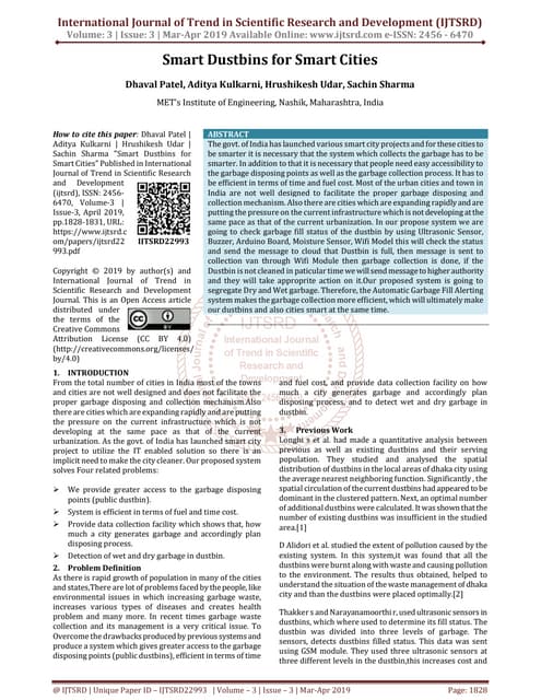 Smart dustbin | PPTX | Home Appliances | Home & Garden