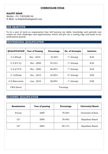 Kalpit Shah CV | PDF Kalpit Shah CV | PDF