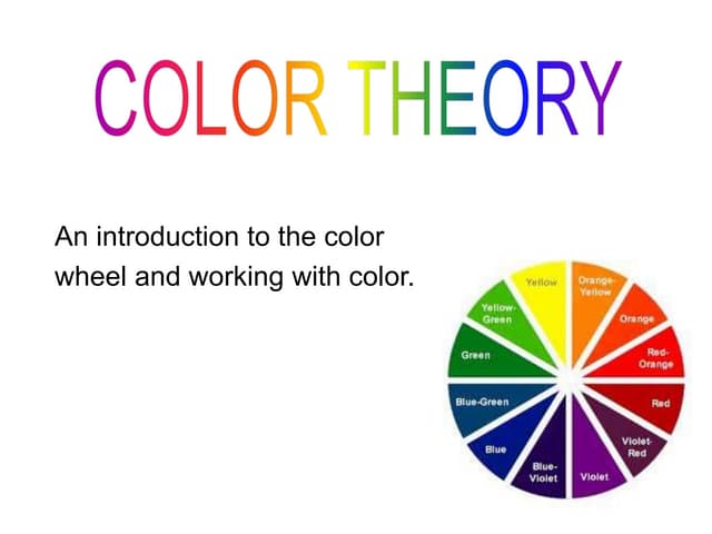 The Color Wheel | PPT