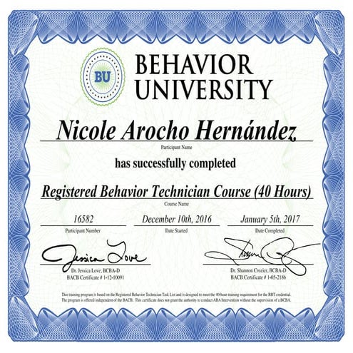 RBT Course Certificate | PPT