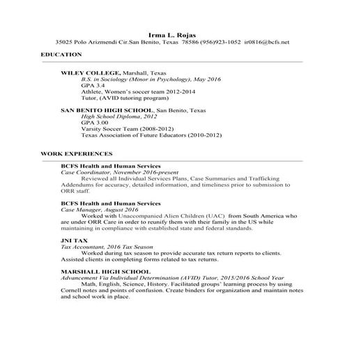 George Alexander's resume. January. 2017 | DOCX