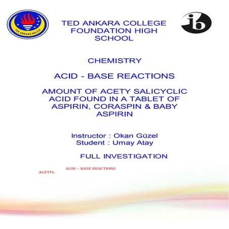 Chemistry Full Investigation | DOCX