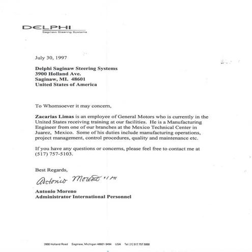 Delphi Training Letter | PDF