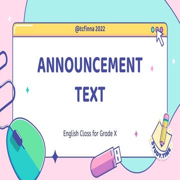announcement text for grade x.pptx