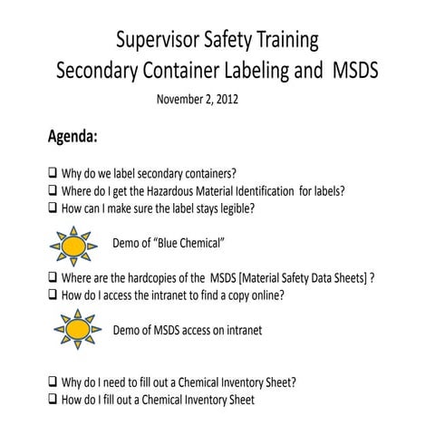 Supervisor Safety Training-11-2-12_Secondary Label | PPTX