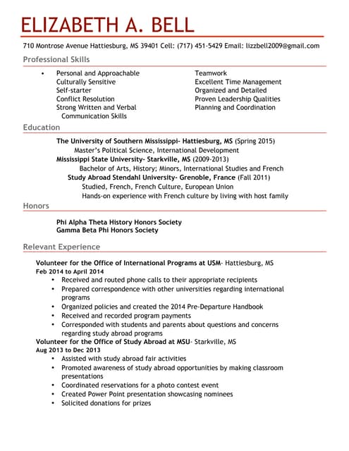 Elizabeth (lizz) Bell presentations