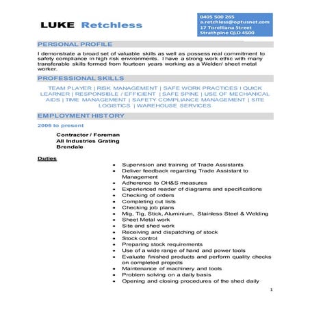 Luke Retchless resume | DOCX