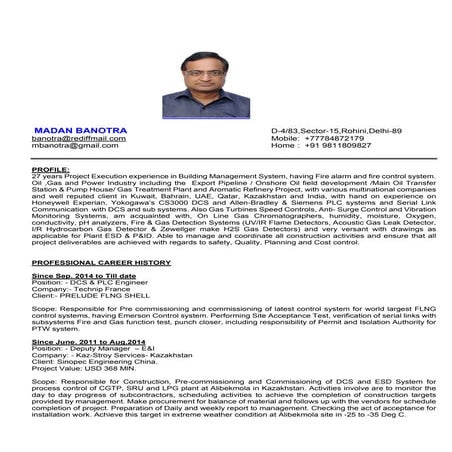 Instrument Supervisor CV | DOC