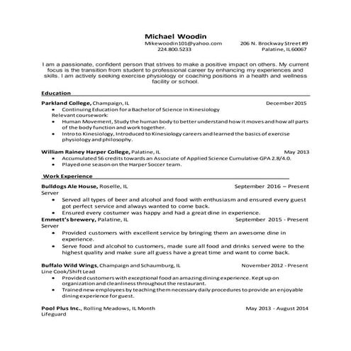 MichaelWoodinResume2016 | PDF