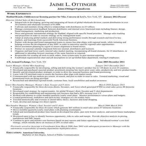 Jaime Ottinger Resume | PDF