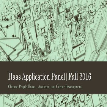 Haas Application Panel | PPTX