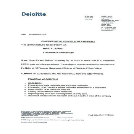 Deloitte reference | PDF