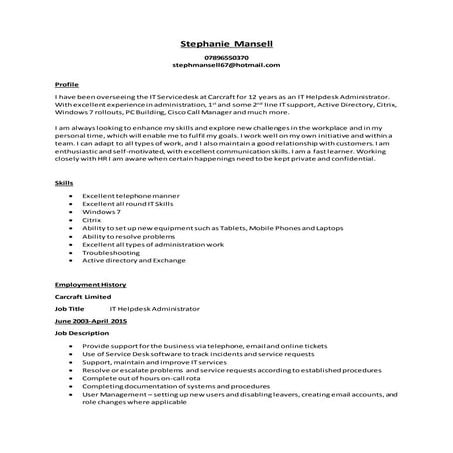 Stephanie Mansell Linked In | DOCX