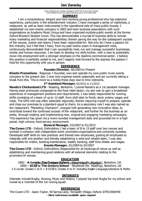 Networking experience | PDF
