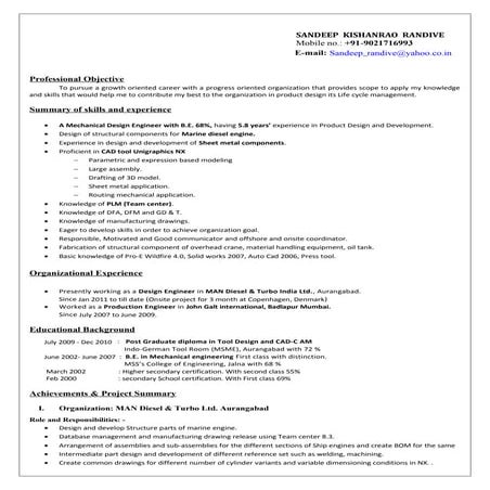 Sandeep Randive profile | PDF