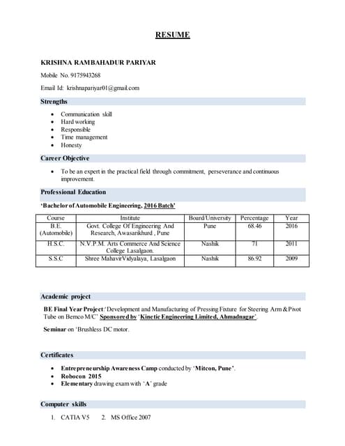 RESUME | PDF