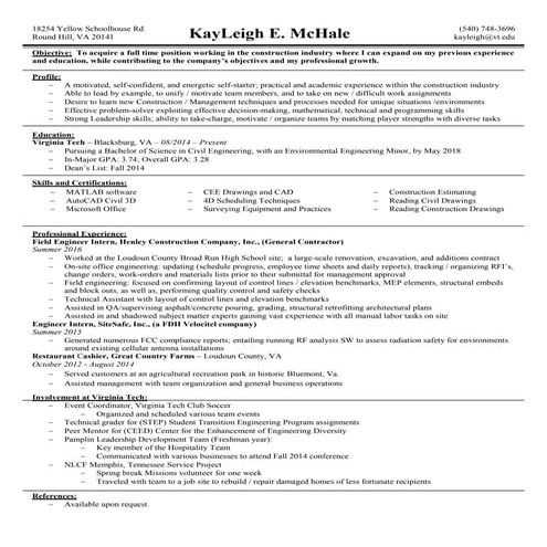 Mitchells resume | DOCX