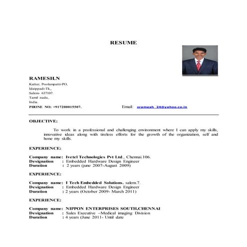 Ramesh-RESUME | PDF