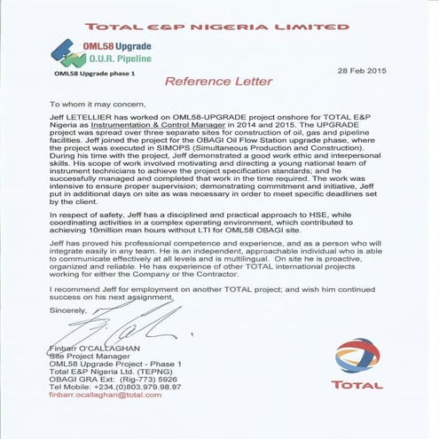 Total E&P OML 58 #2 | PDF