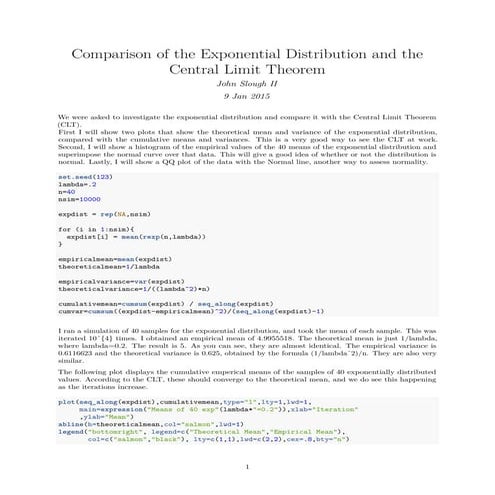 Statistical Inference Course Project Project - Part2 | PDF