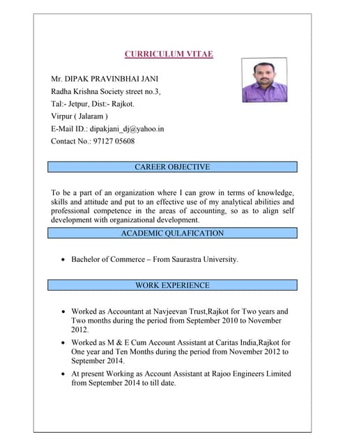 Manju resume april 2015 | PDF