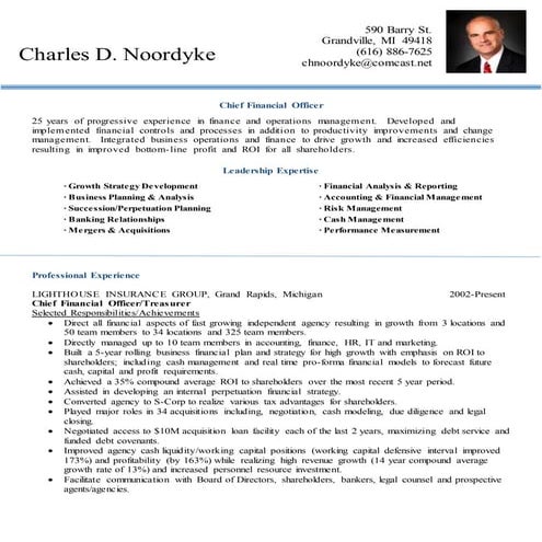 Chuck Noordyke Resume | DOCX