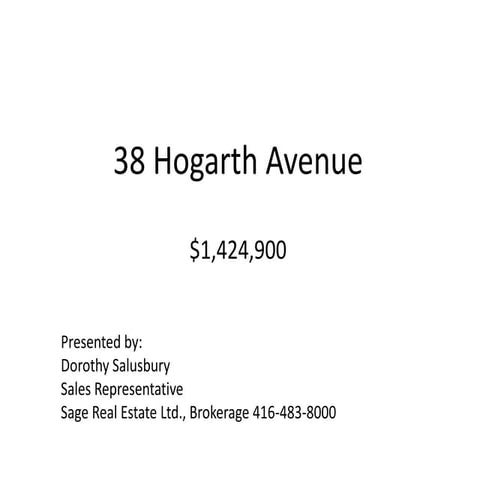 38 hogarth ave | PPTX