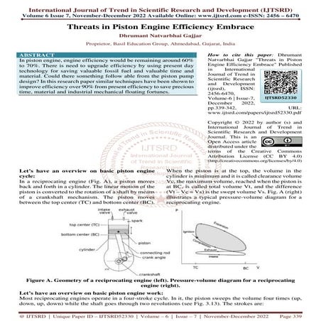 Parts of reciprocating engine | PDF