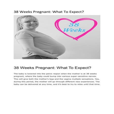 38 weeks pregnant | PDF