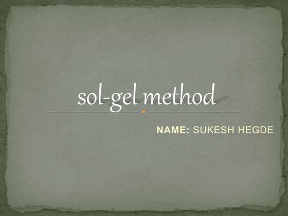 Nanomaterials by sol-gel method.pptx