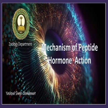 Mechanism of Peptide Hormone Action | PPTX