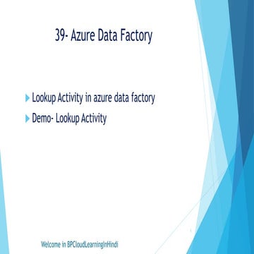 39 Lookup Activity In Azure Data Factorypptx
