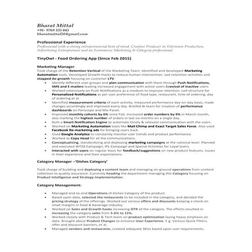 Nishant's Resume | DOCX