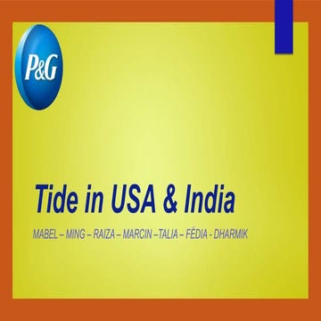 Tide Marketing Proposal | PPTX