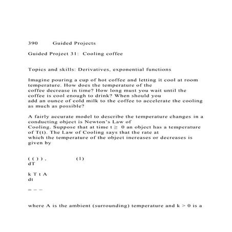 390 Guided Projects Guided Project 31 Cooling cof.docx
