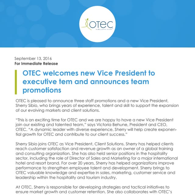PRESS RELEASE 2 OTEC | PDF