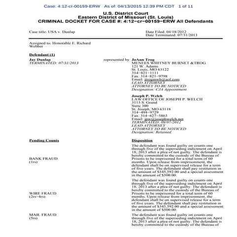 Federal Case | PDF | Crime & Harmful Acts to Individuals, Society ...