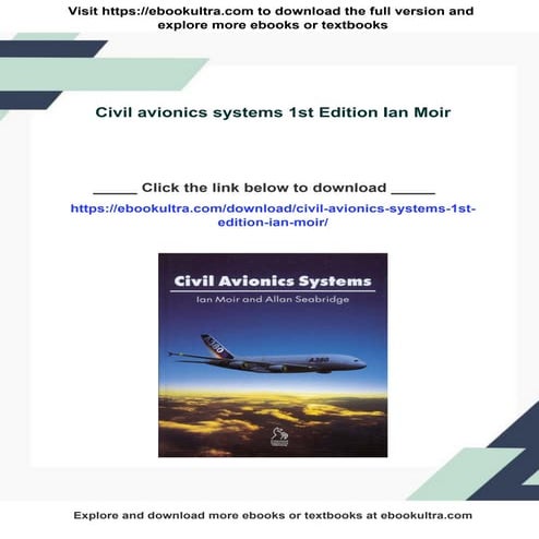 Civil avionics systems 1st Edition Ian Moir | PDF
