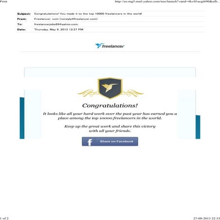 Freelancer Certificate Pdf Internet Computing