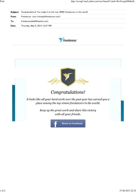Freelancer Certificate Pdf Internet Computing