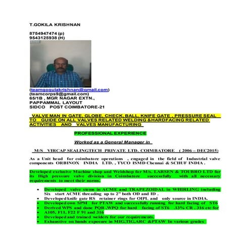 -TGK -KFC-PROFILE | PDF