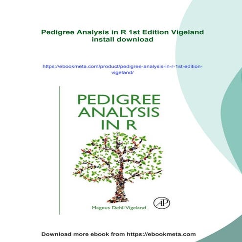 Pedigree Analysis in R 1st Edition Vigeland | PDF